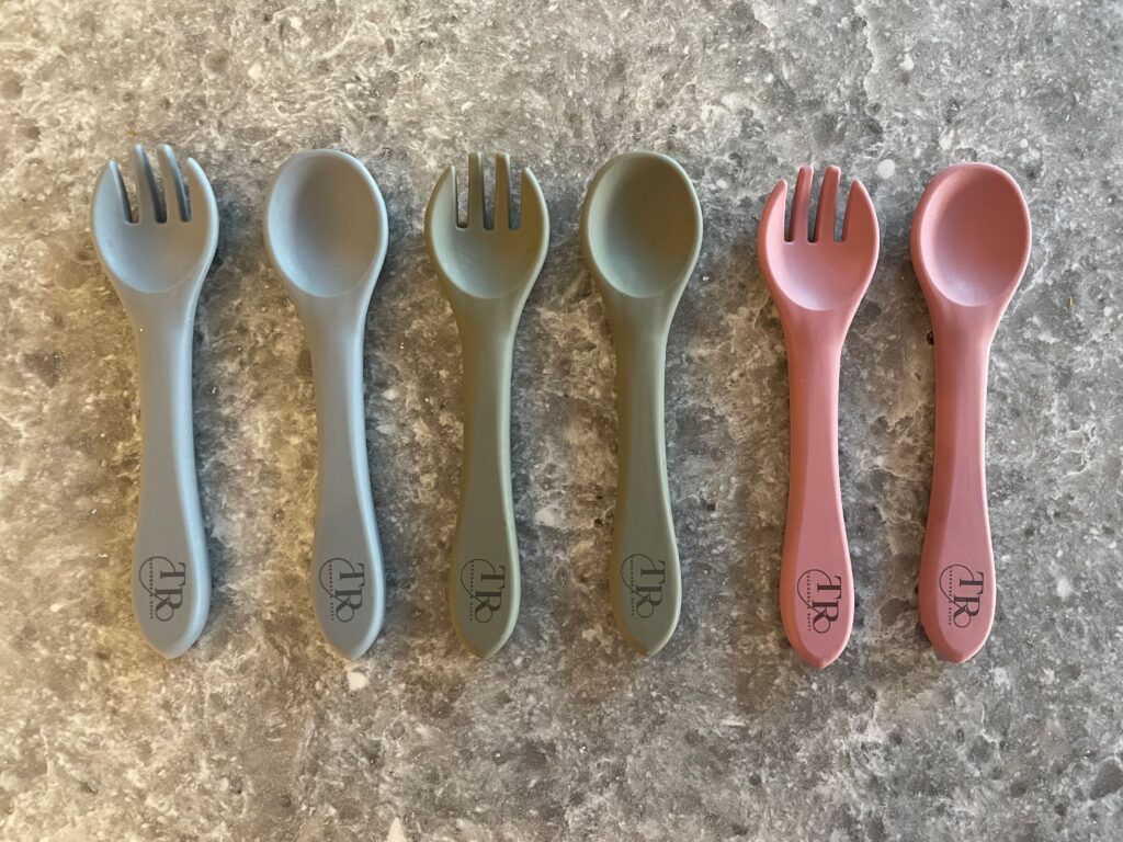 T&R Silicone Fork and Spoon Set - Theodore and Raffy