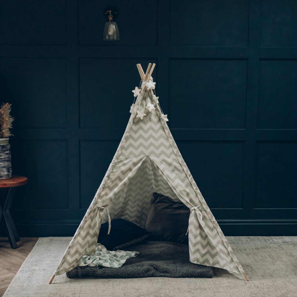 T&R Kids TeePee Tent – Aztec Chalk - Theodore and Raffy